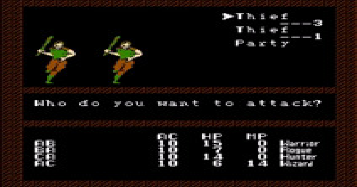 Bard's Tale, The - Tales of the Unknown - Nintendo Emulator