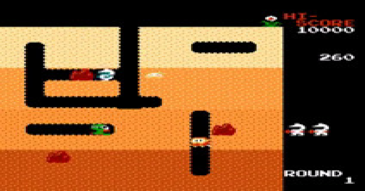 Dig Dug - Nintendo Emulator